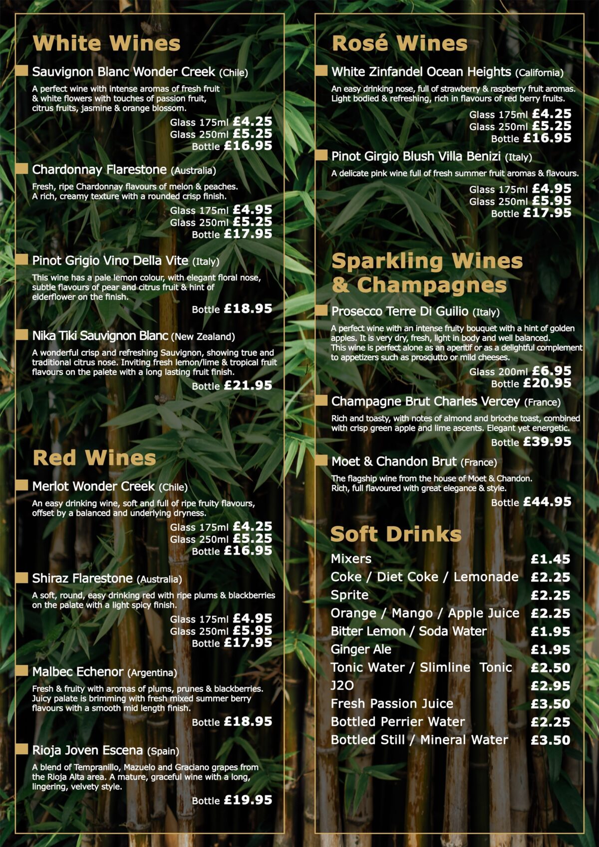 Bamboo House | Menu - Bamboo House | A Luxurious Indian Restaurant in ...